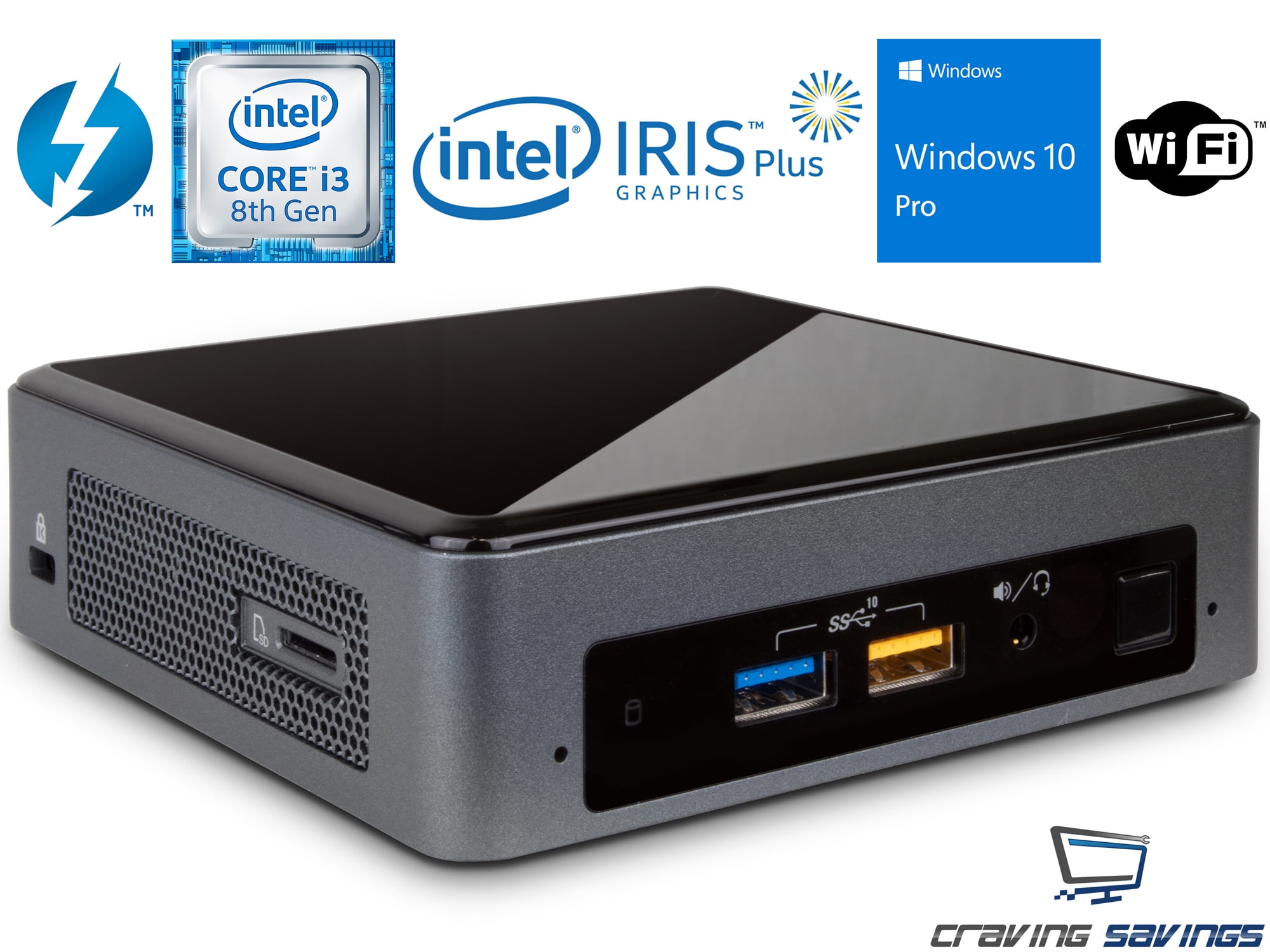 Intel NUC8i3BEK Mini PC/HTPC, Intel Core i3-8109U Up to 3.6GHz , 4GB ...