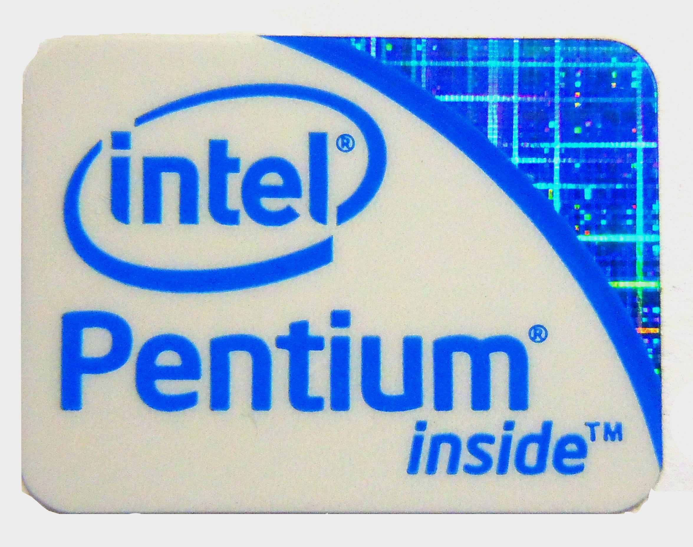 Intel Pentium Inside Sticker 10 x 12mm / 3/8" x 1/2" [224] - Walmart ...