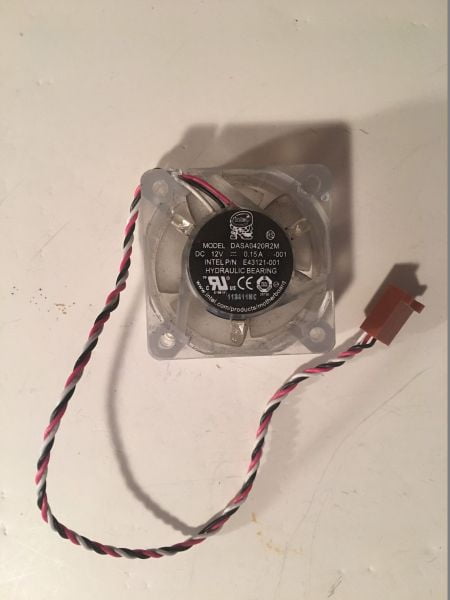 Intel fan hydraulic fan intel p/n e43121-001 12v 0.15a 40mm x 20mm 3 ...