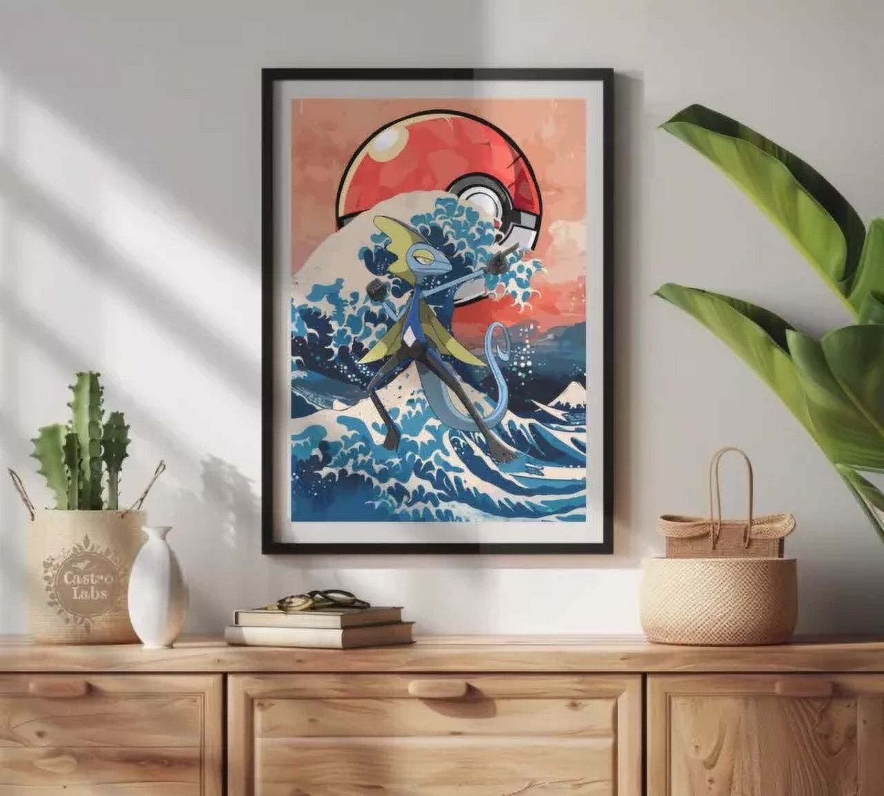 Inteleon Pokemon Poster, Japanese Fantasy Art Style, Elegant Water-Type ...