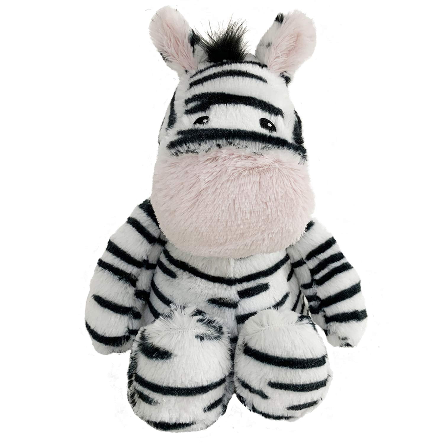 ZEBRA Warmies Cozy Plush Heatable Lavender Scented Stuffed Animal ...