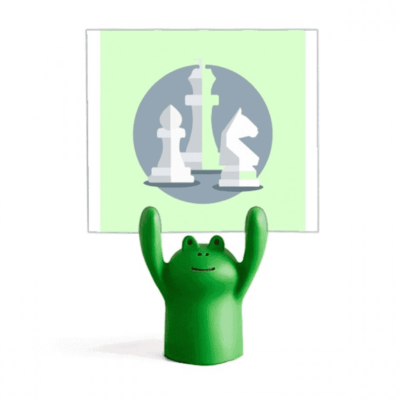 Intellect Mentality Chess Pieces Memo Holder Cartoon Animal Frog Stand ...