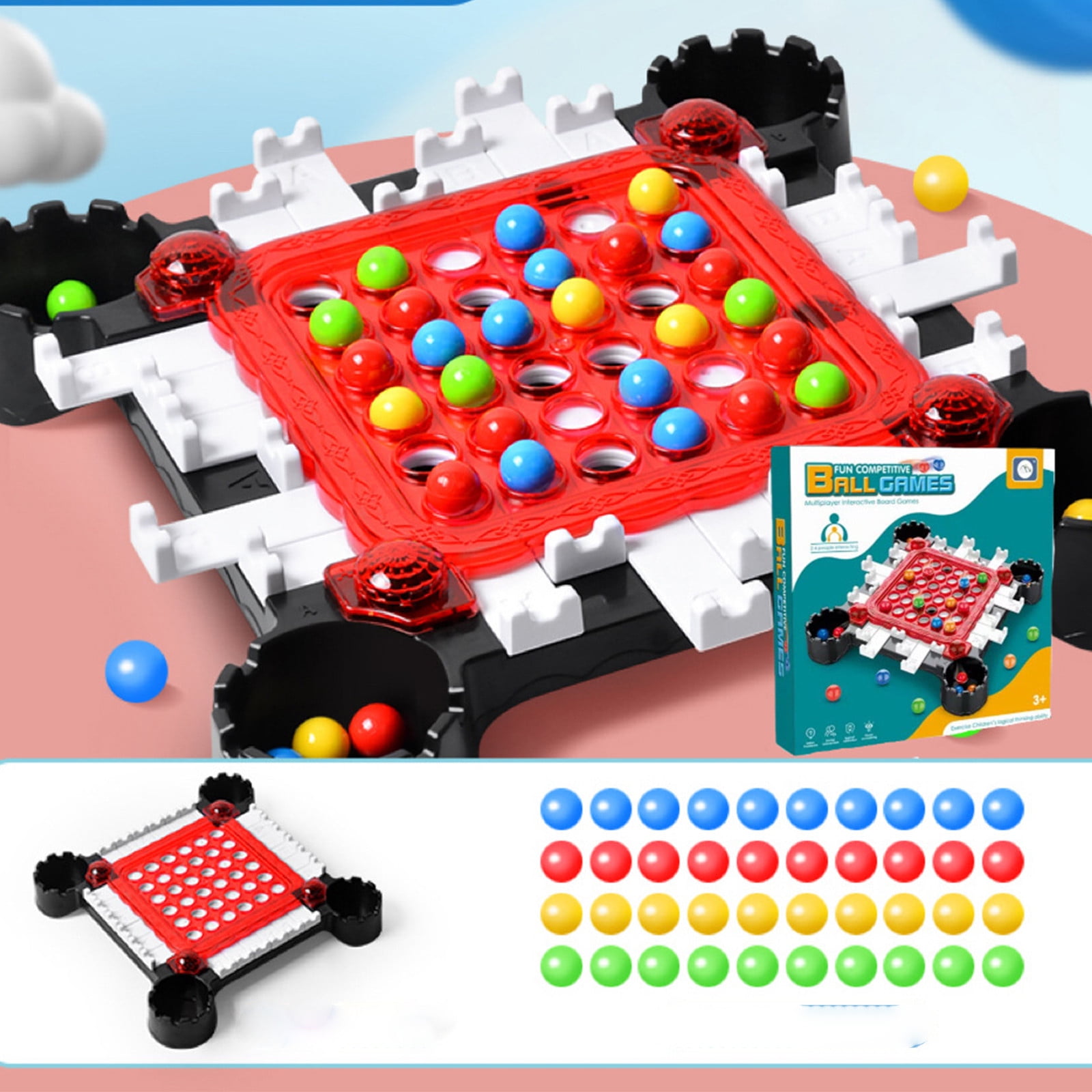 Intellectual Chessboard Duel - Strategy Board Game with Ball for Kids ...