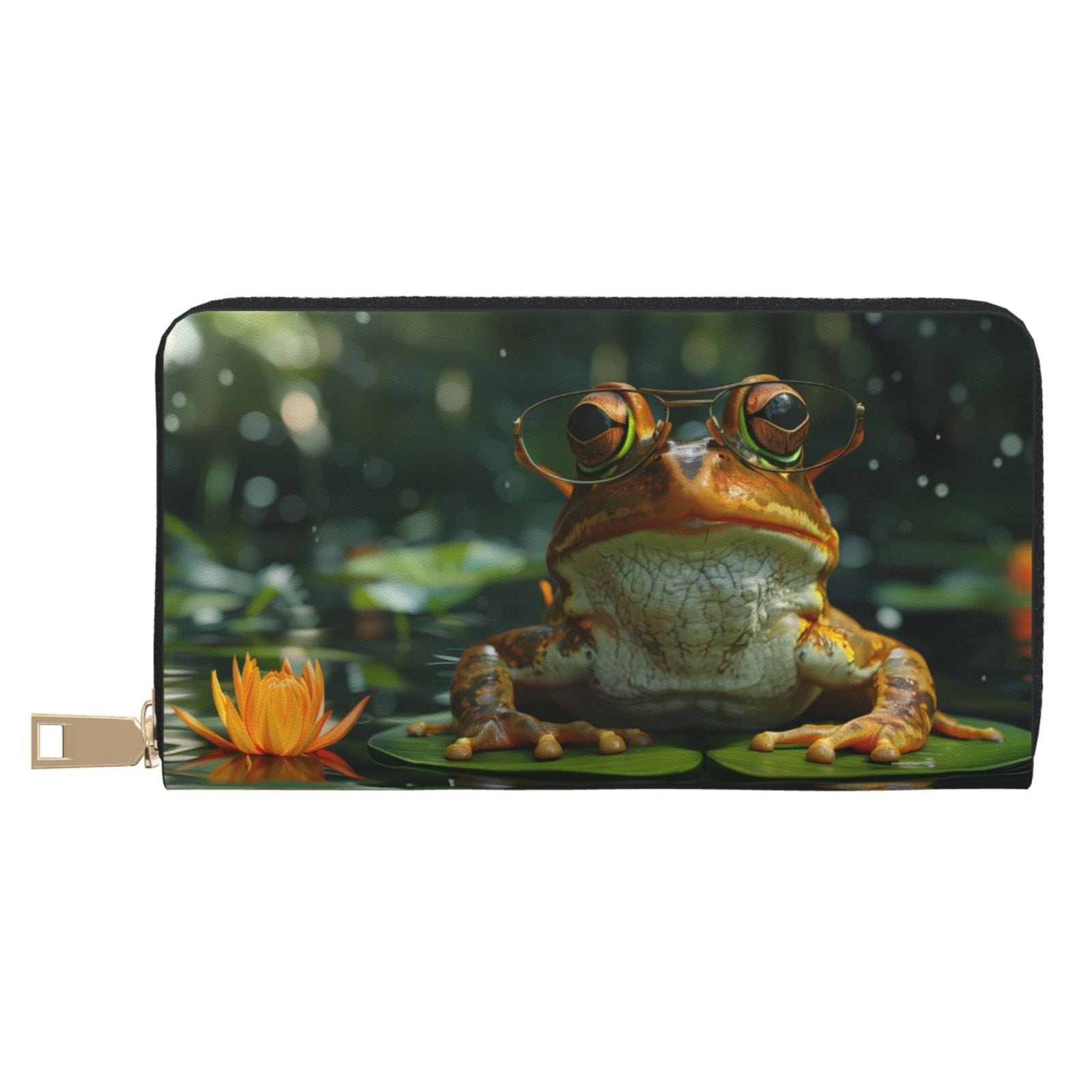 Intellectual Frog Pond Wallet Women, Leather Bifold Multi Card Wallet ...