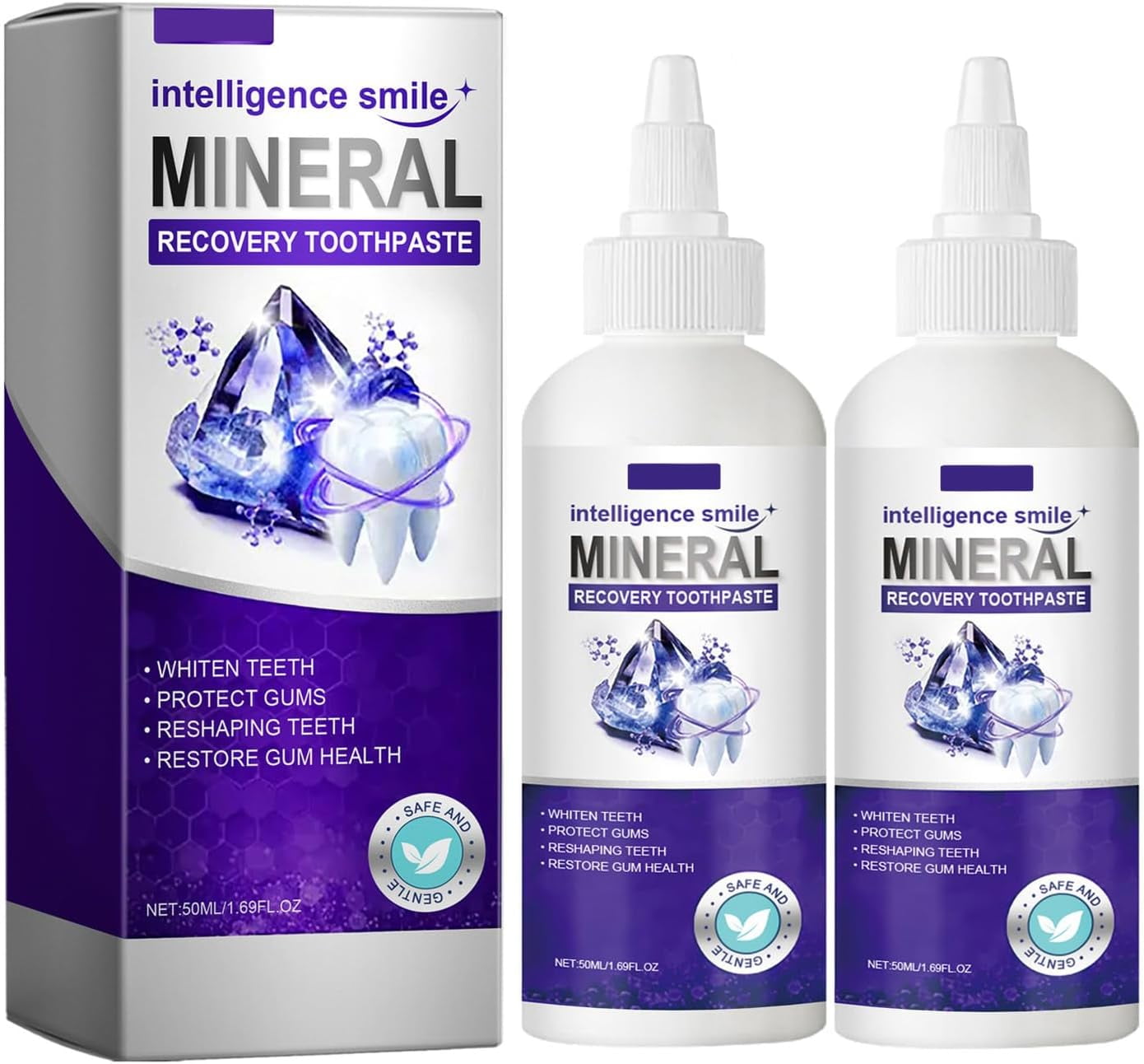 IntelligeSmile Mineral Treatment Toothpaste, Teeth Restoration Mineral ...