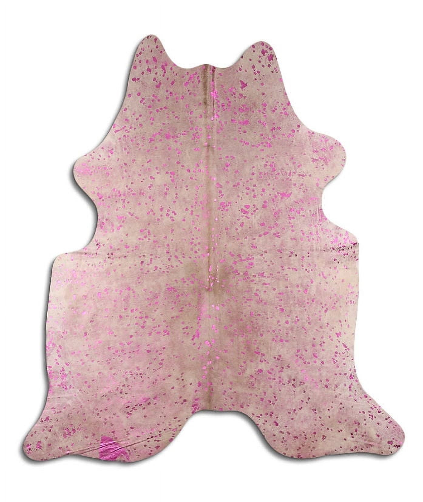 Intelligence cowhide rugs for sale PINK METALLIC ON WHITE rug - Walmart.com