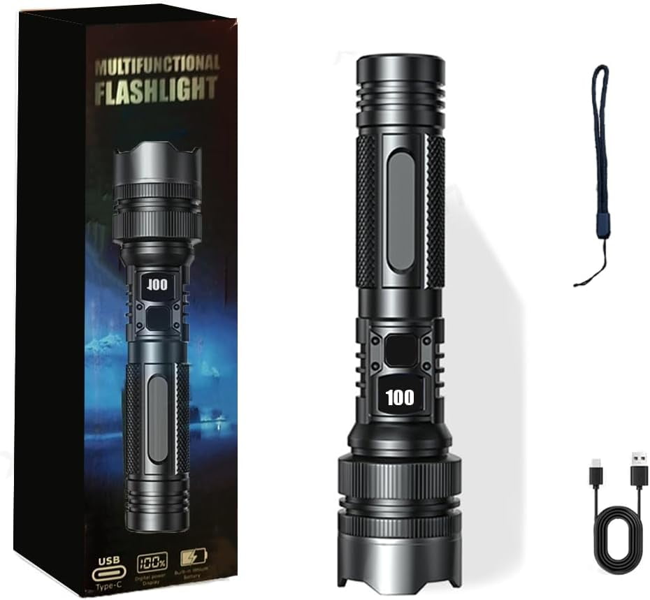 Intelligenck,2025 The Ultimate Survival Flashlight,Rechargeable ...