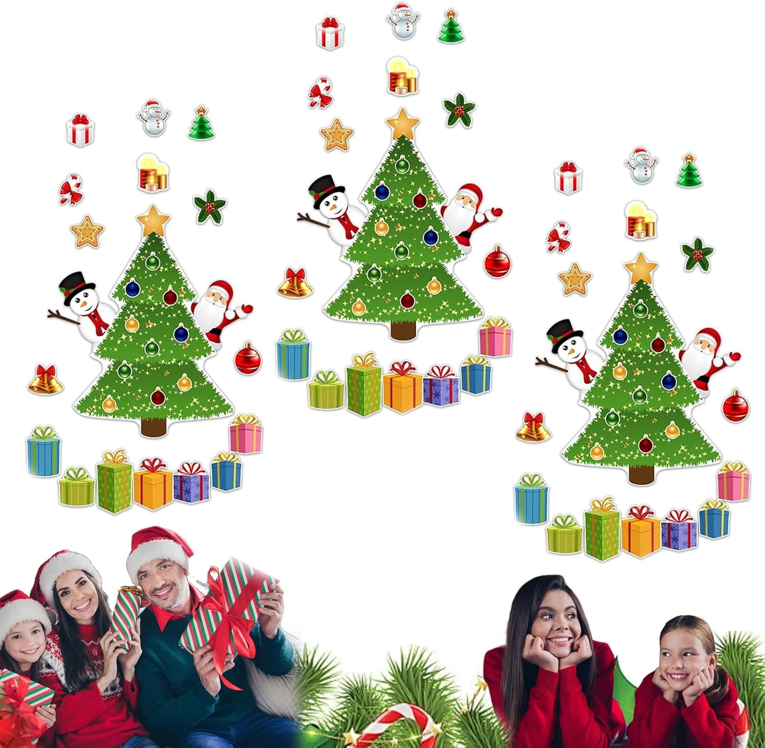 Intelligenck Christmas Theme Magnetic Stickers, 2026 New Christmas ...