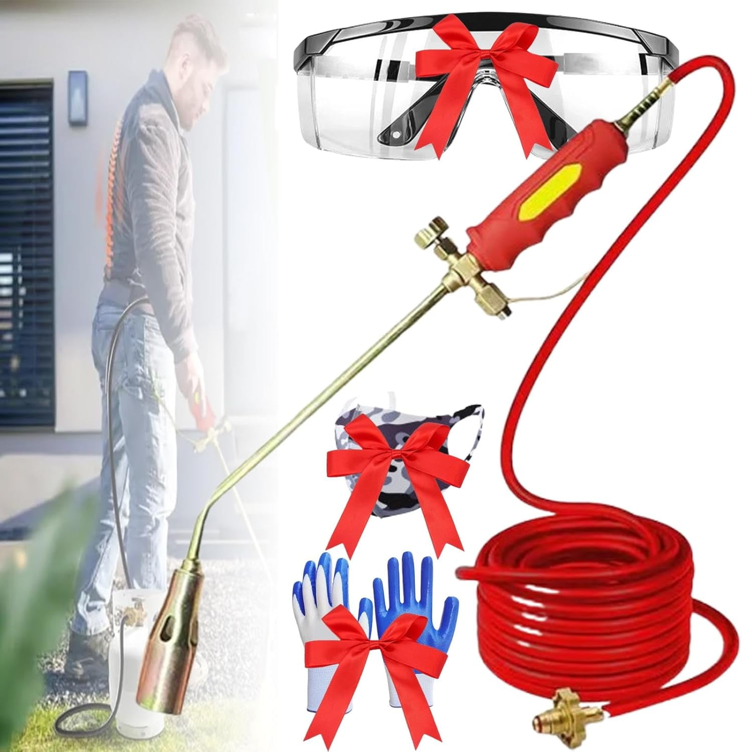 Intelligencn New Propane Torch Weed Burner Kit for Tank, Spatiatl ...