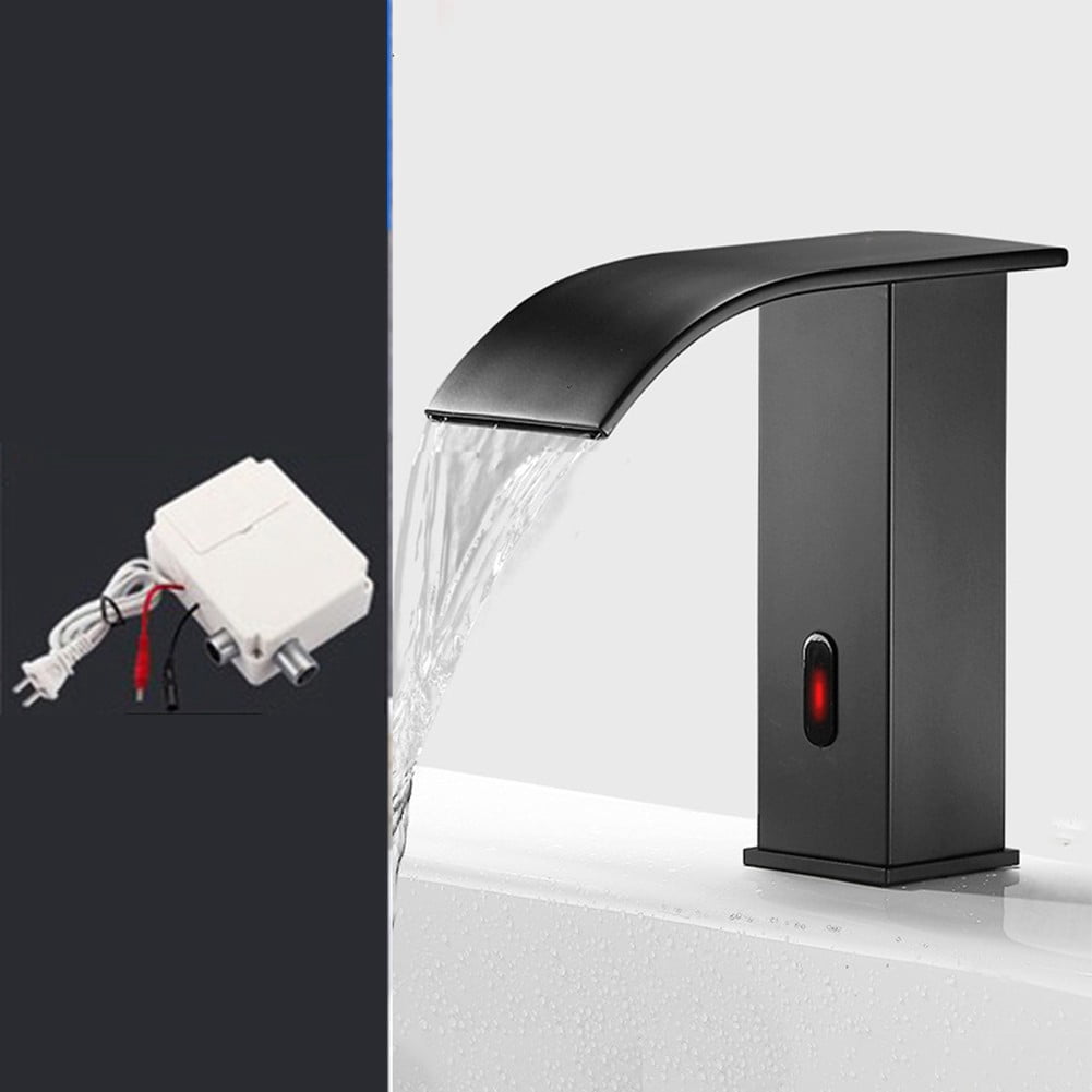 Intelligent Black Sensor Tap for Bathroom Basin with Infrared ...
