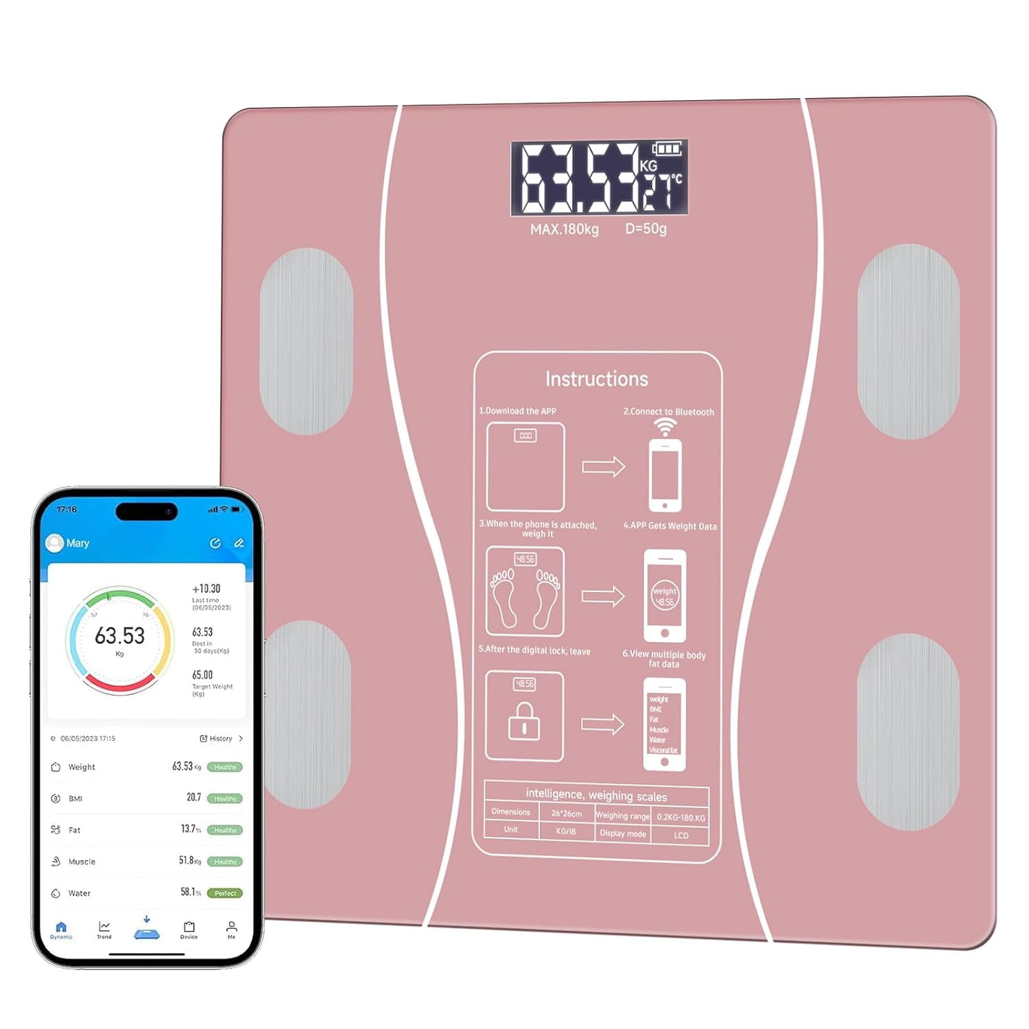 Intelligent Body Fat Scale, a Simple and Practical Digital Scale That ...