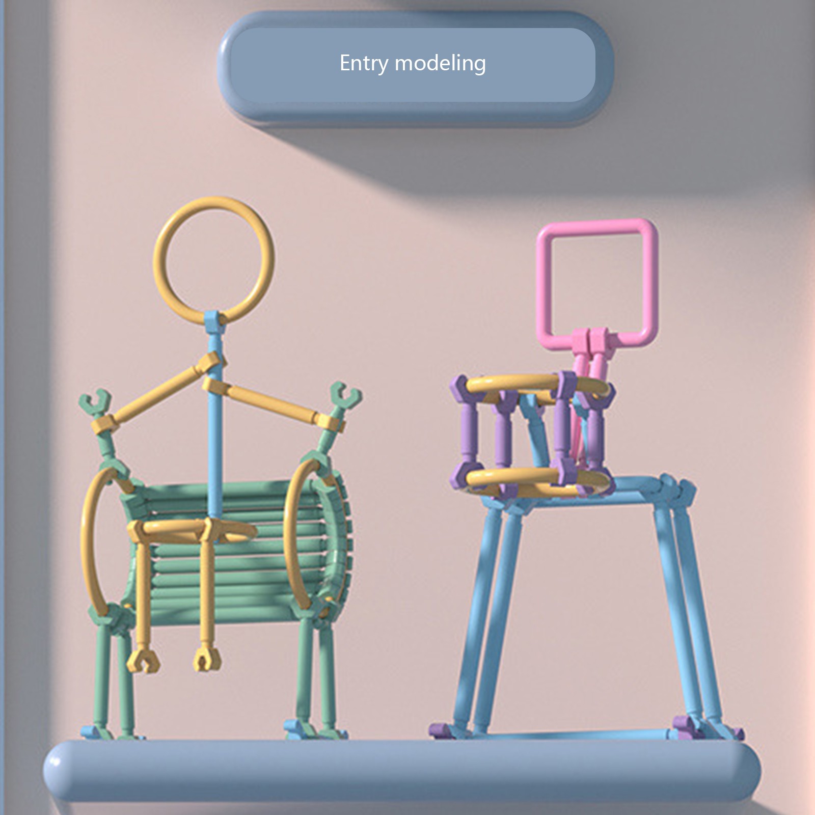 Intelligent Building Sticks Construction Toy DIY Puzzle for Little ...