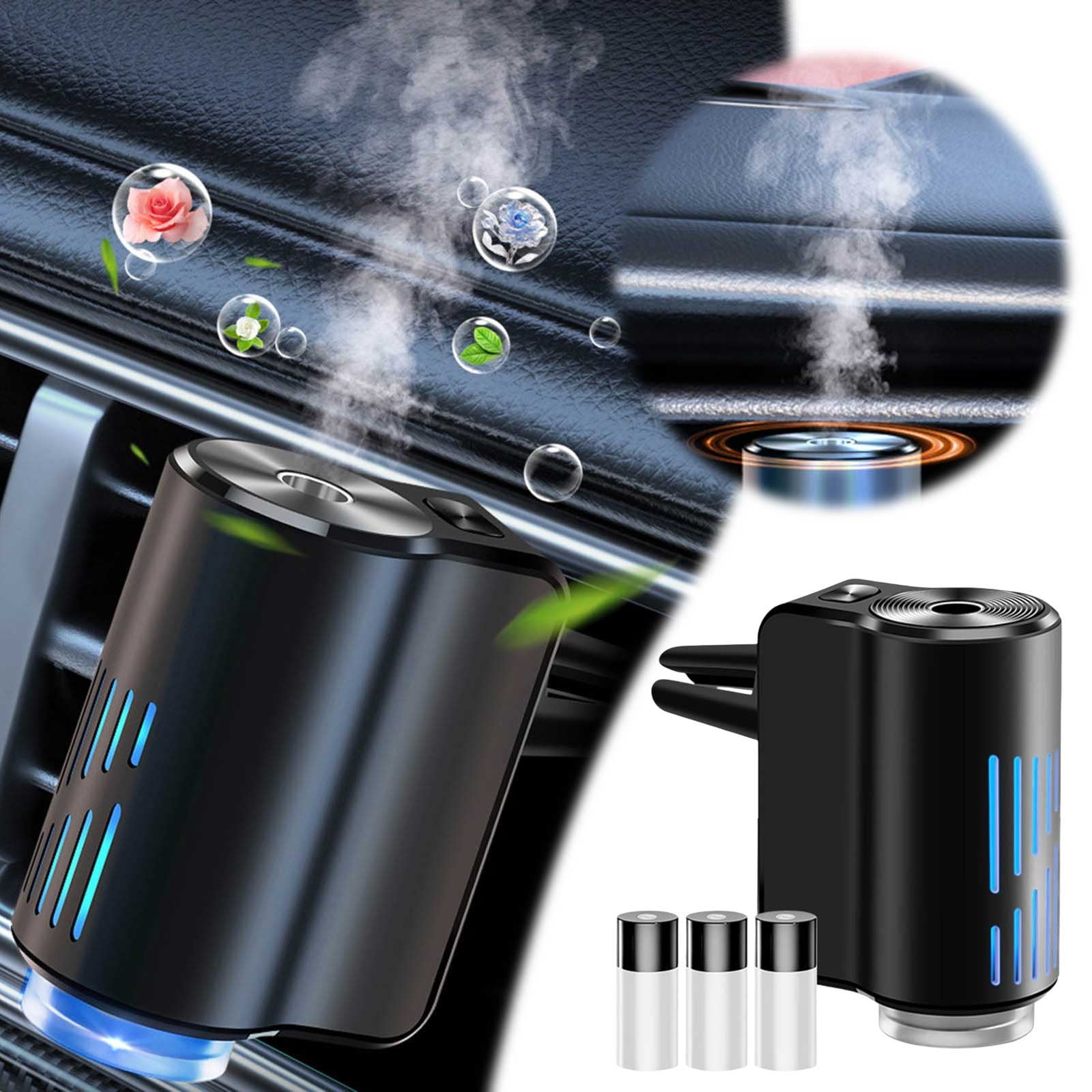 Intelligent Car Aromatherapy Diffuser, 1 Set, Black Metal, Smart Sensor ...