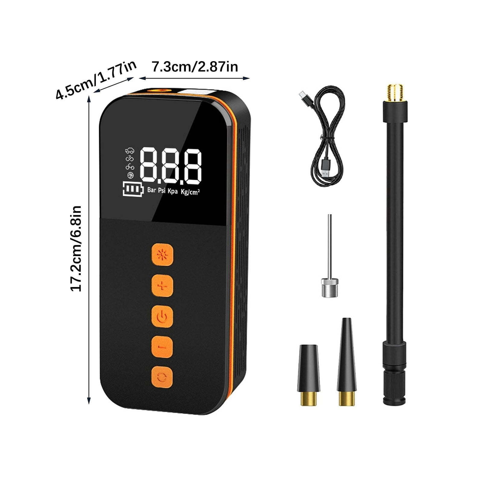 Intelligent Car Inflatable Pump, Faster Portable Air Pump with Digital ...