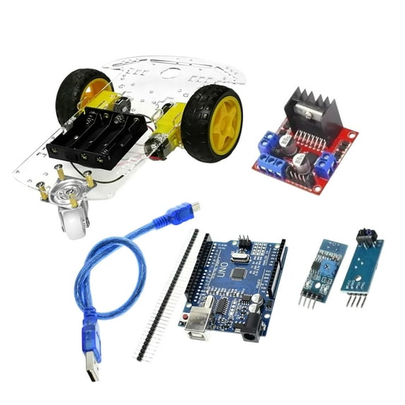 Intelligent Car Set 4WD Intelligent Robot Car Chassis With Speed ...