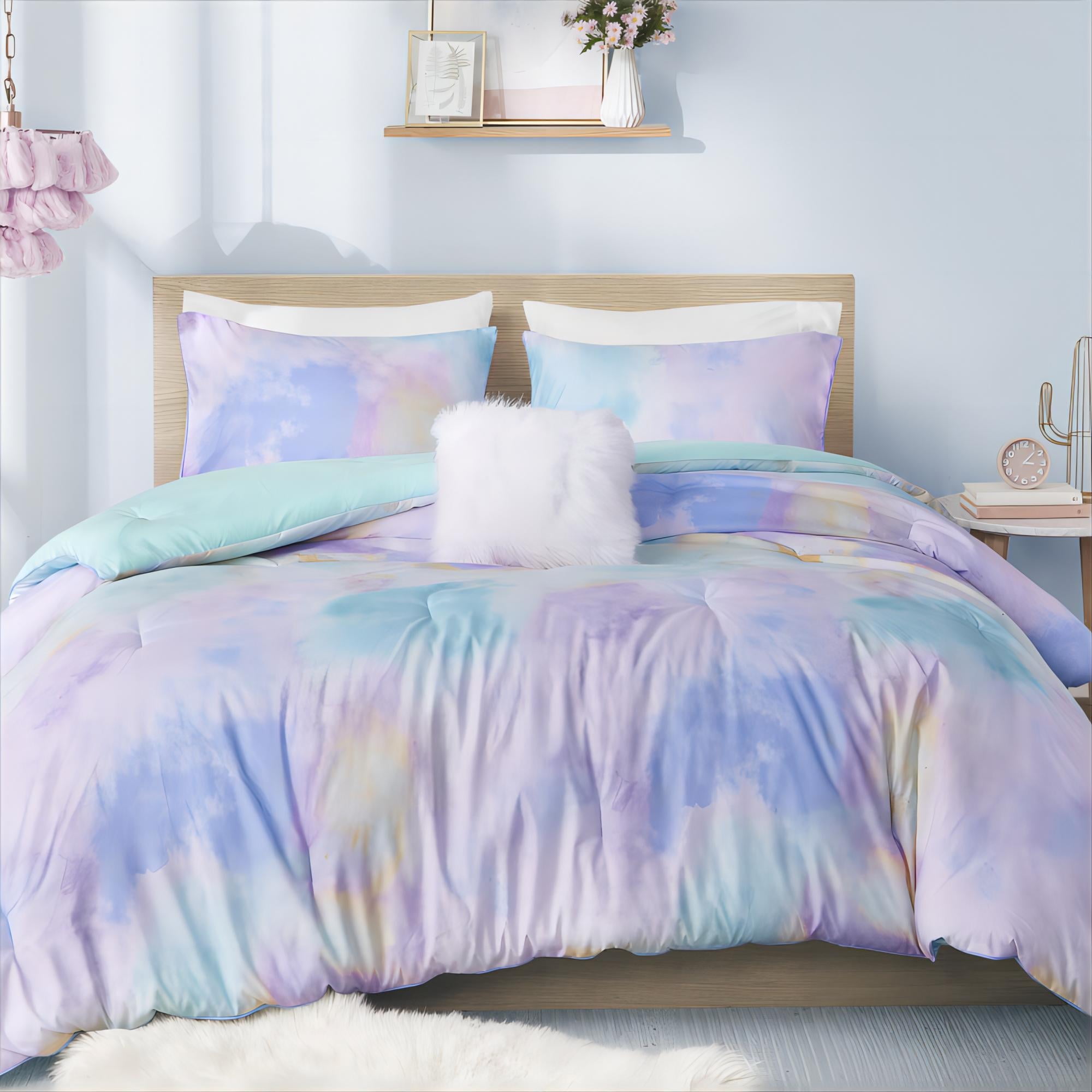 Intelligent Design 4 Piece King/Cal King Adult All-Season Watercolor ...