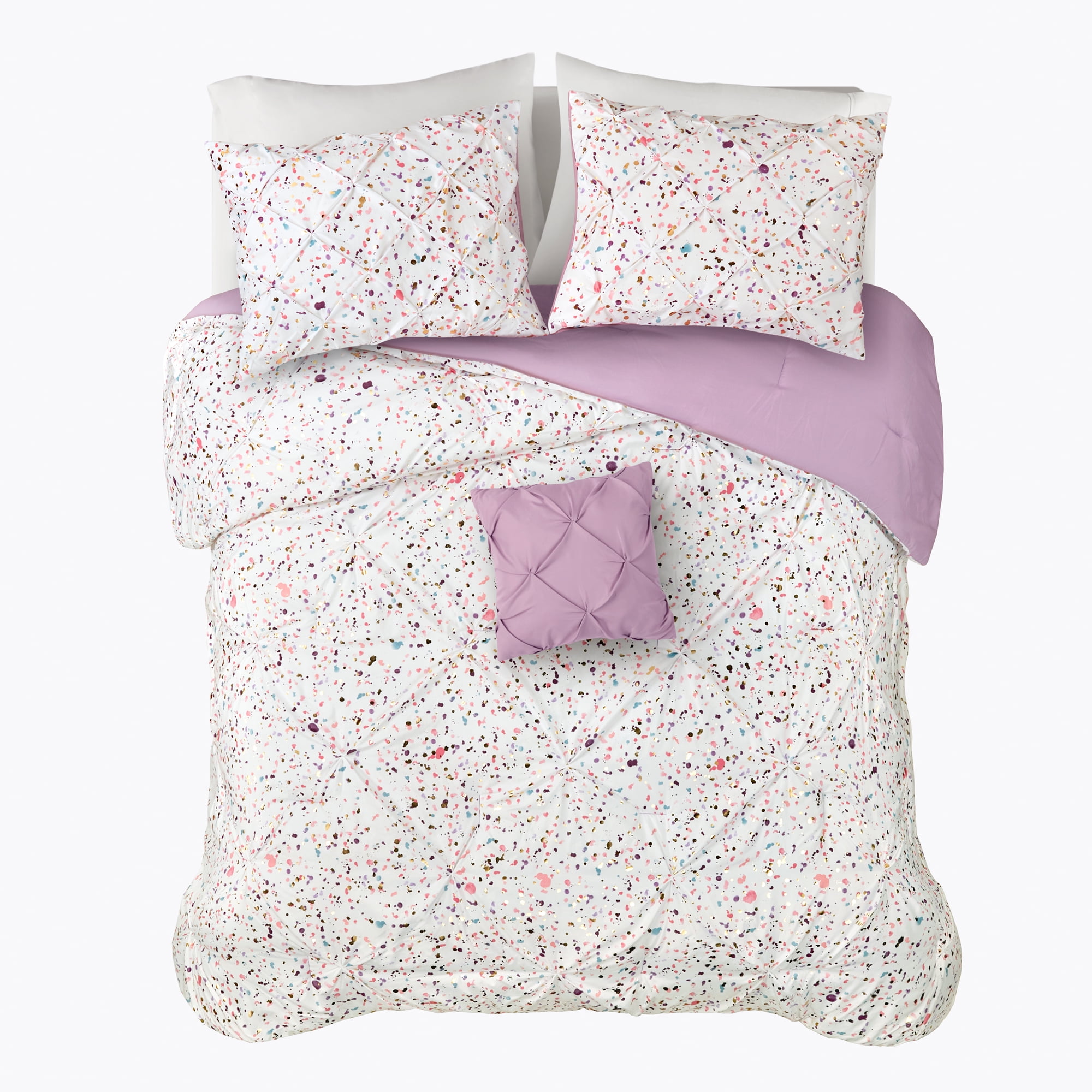 Free Shipping! Intelligent Design Plum Metallic Abby Comforter Set ...