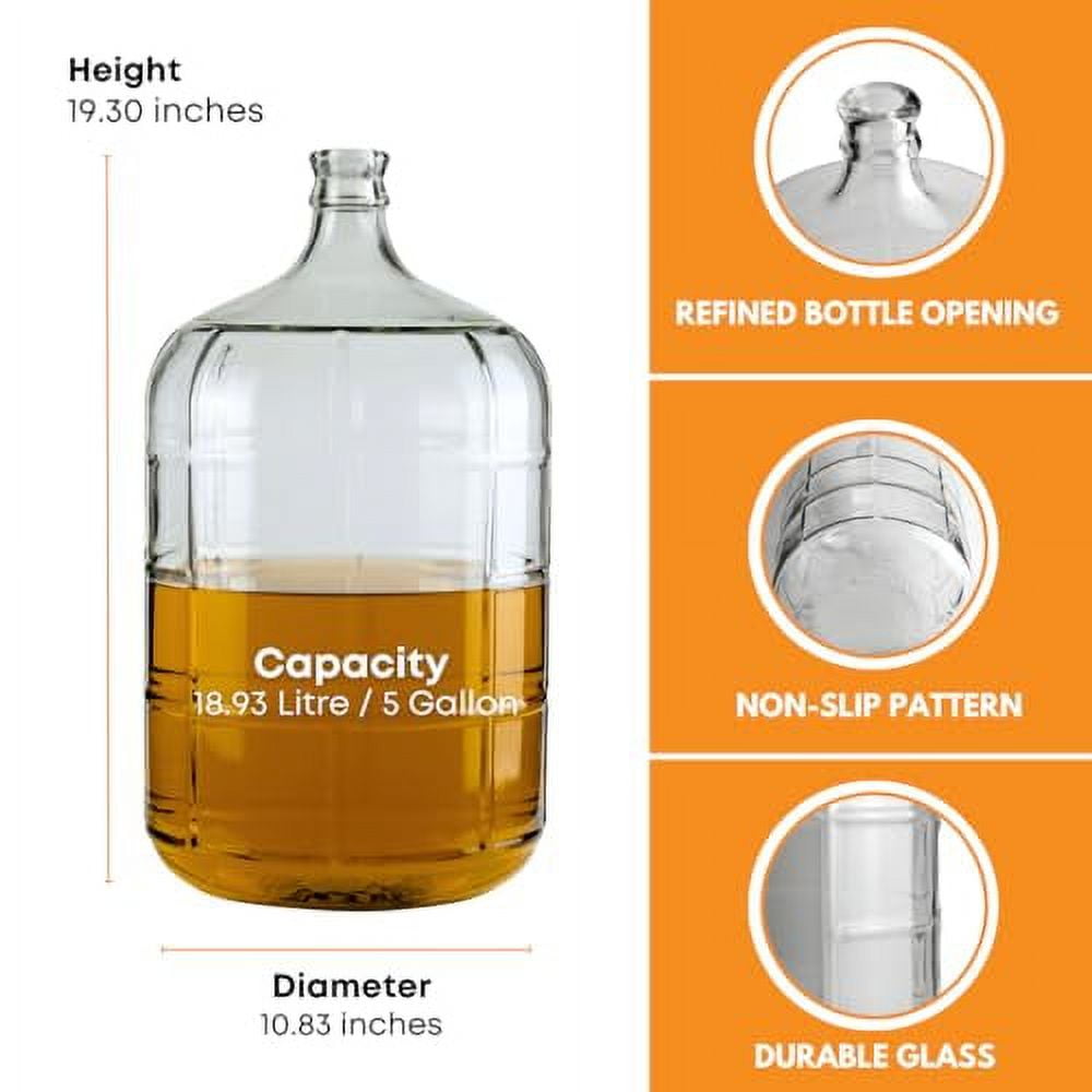 Intelligent Design HOZQ8-1293 Retro 5 gal Glass Water Jug - Walmart.com