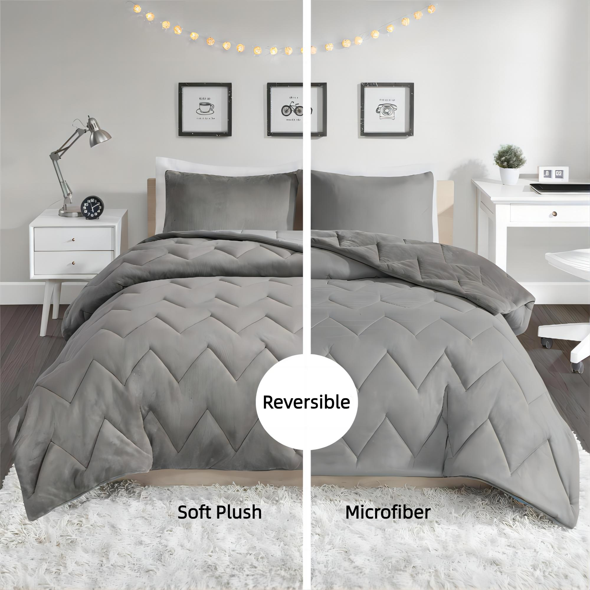 Intelligent Design Twin/Twin XL Reversible Down Alternative Comforter ...