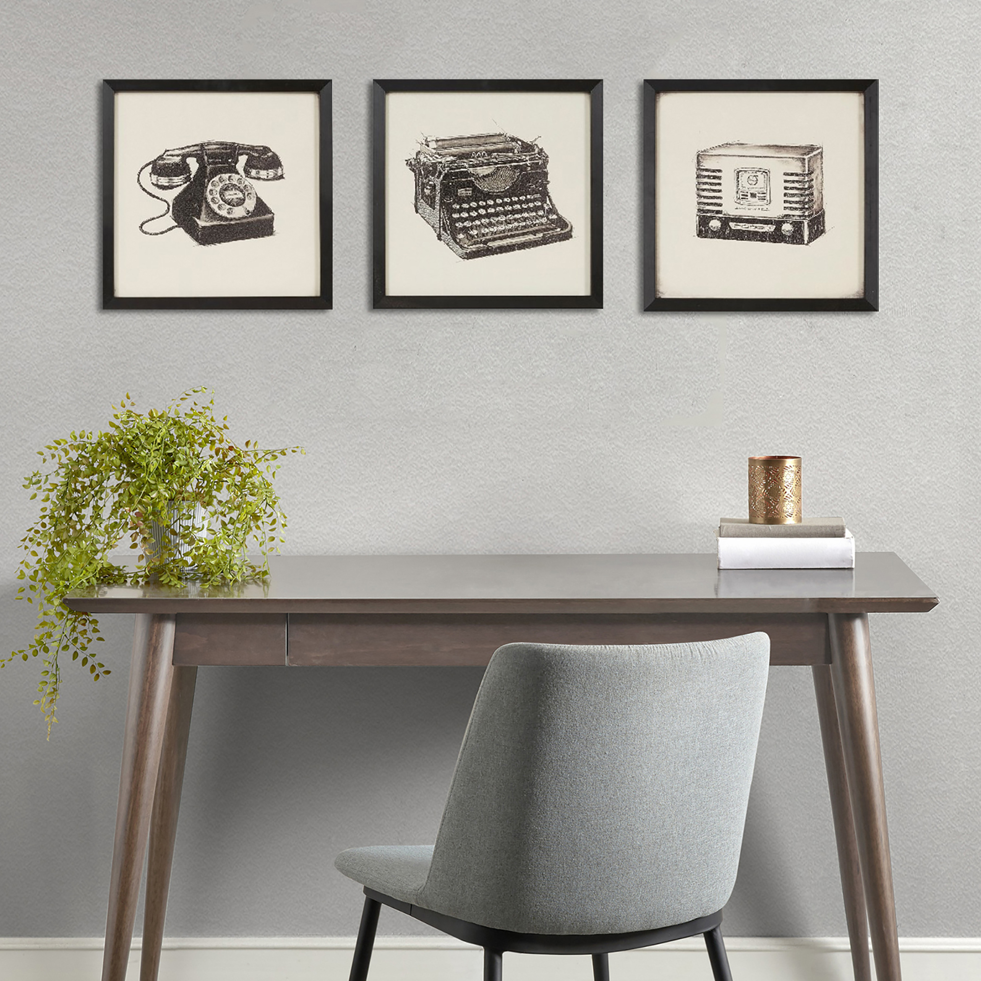 Stupell Industries Boston City Places Neutral Gray Textured Word Design ...