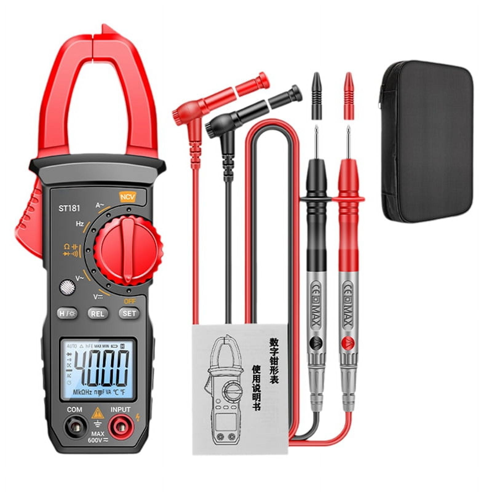 Intelligent Digital Clamp Meter High Precision Multimeter 400A Clamp ...
