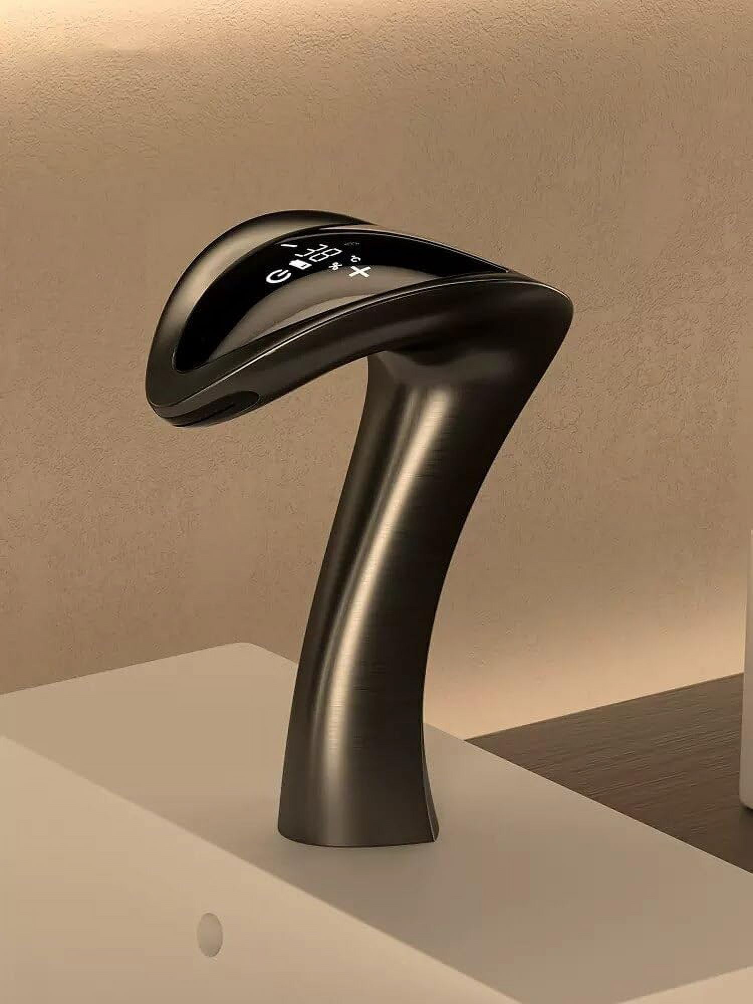 Intelligent Digital Display Sensor Basin Faucet Hot and Cold Water ...