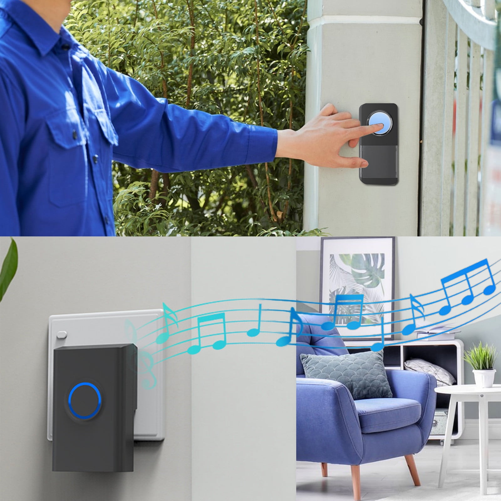 Intelligent Doorbell Wireless Home Remote Electronic Remote Control ... Intelligent Doorbell Wireless Home Remote Electronic Remote Control ...