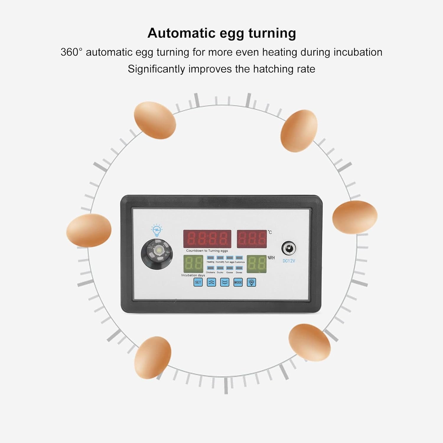 Intelligent Egg Incubator Controller Thermostat with Humidity ...