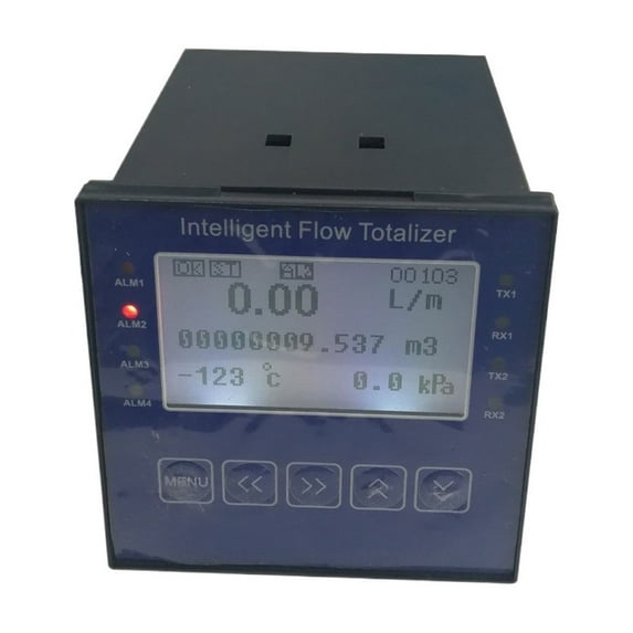 Intelligent Flow Totalizer For Flow Meter Accept Pulse 4-20mA 0-10mA 0-5V PT100 Signal Relay ...