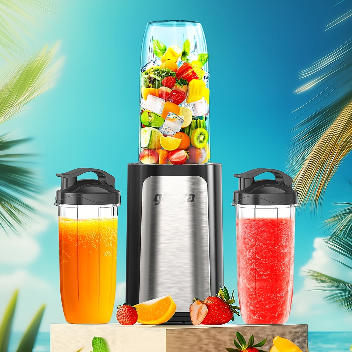 Intelligent Juicer Machine 72Oz - Nutritious Recipe Smoothie Blender, 8 ...