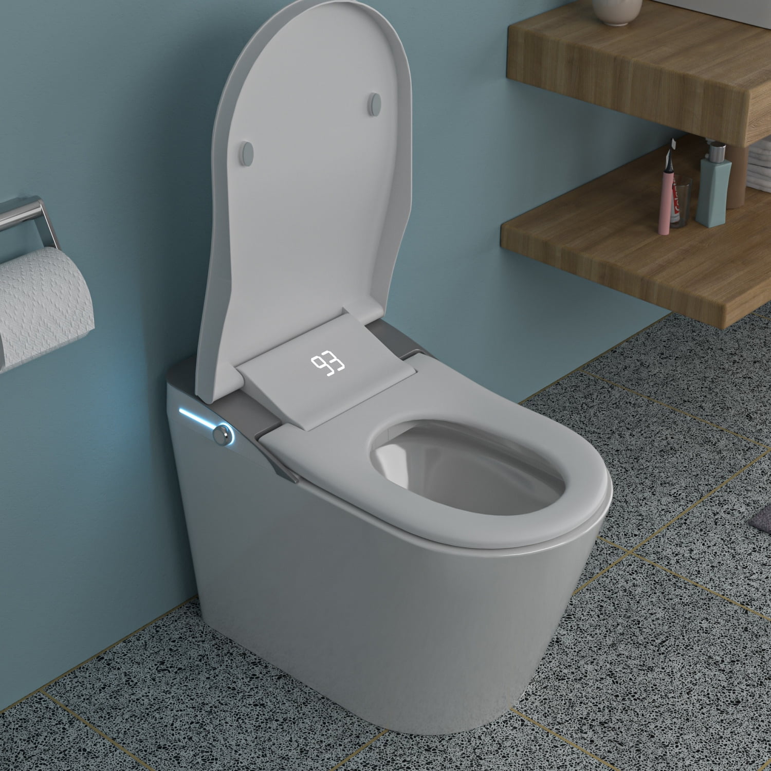 Intelligent and Luxurious Smart Toilet Bidet with Auto Open/Close ...