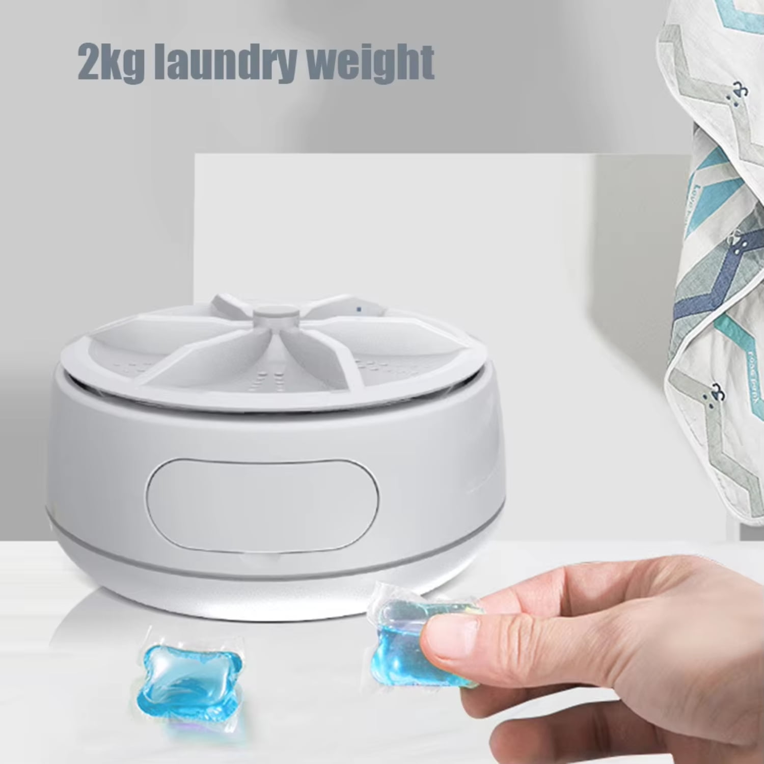 Intelligent Mini Ultrasonic Turbo Washer for Clothes Socks and Towels ...