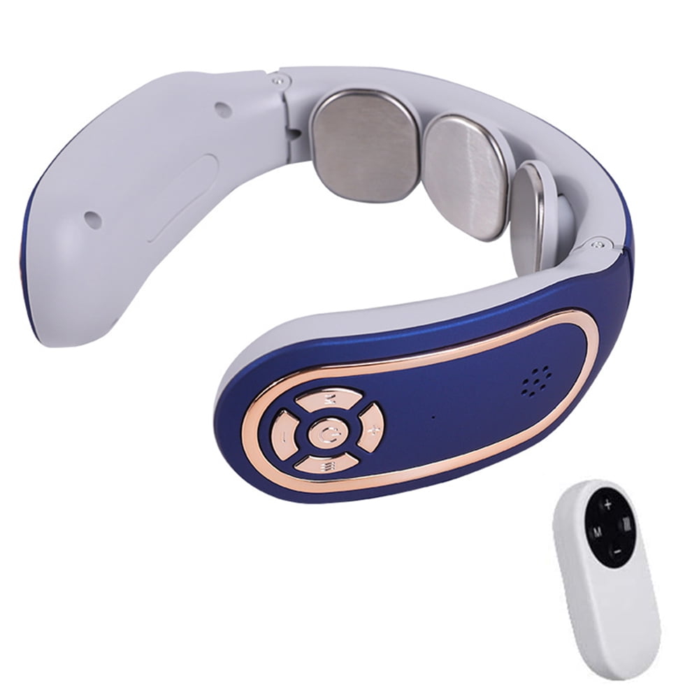 Intelligent Neck Massager with Heat for Neck Pain, Protable Cordless ...