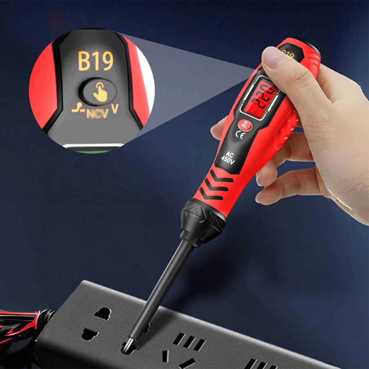 Intelligent Non-Contact Voltage Tester - Safe & Efficient Electrician's ...