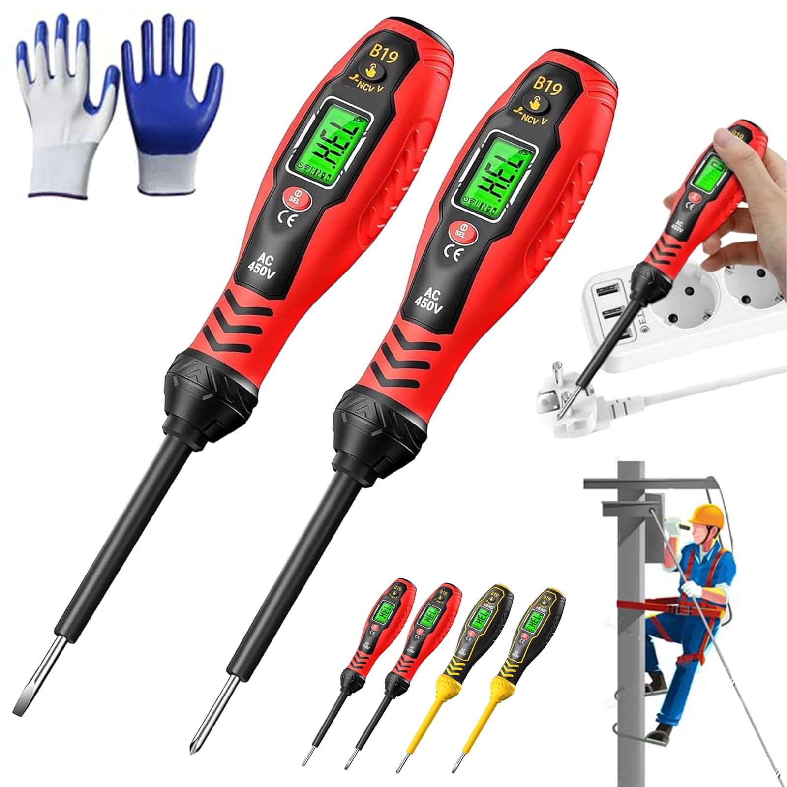 Intelligent Non-Contact Voltage Tester - Safe & Efficient Electrician's ...