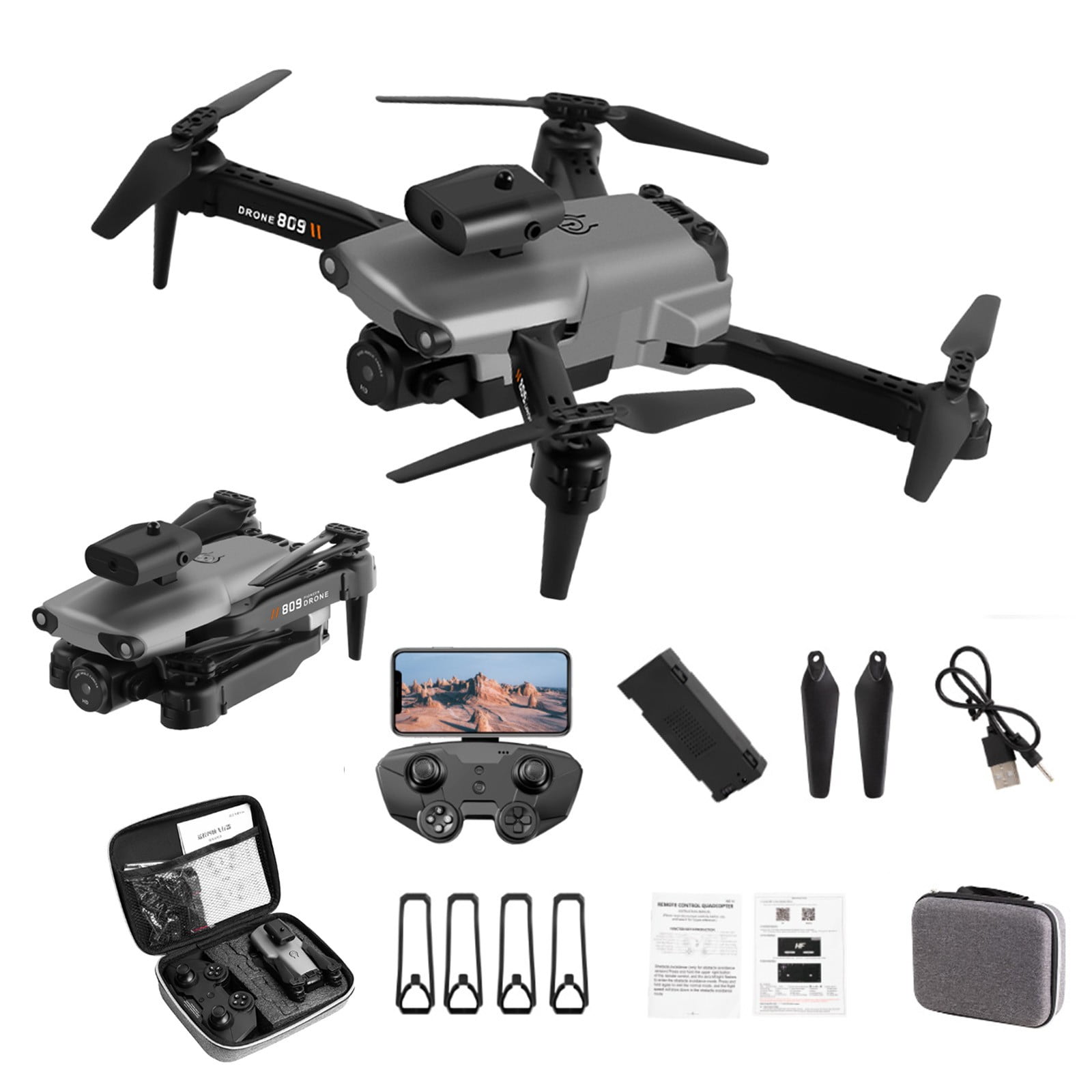 Intelligent Obstacle Avoidance Drone With 4K Camera In Plastic Folding ...