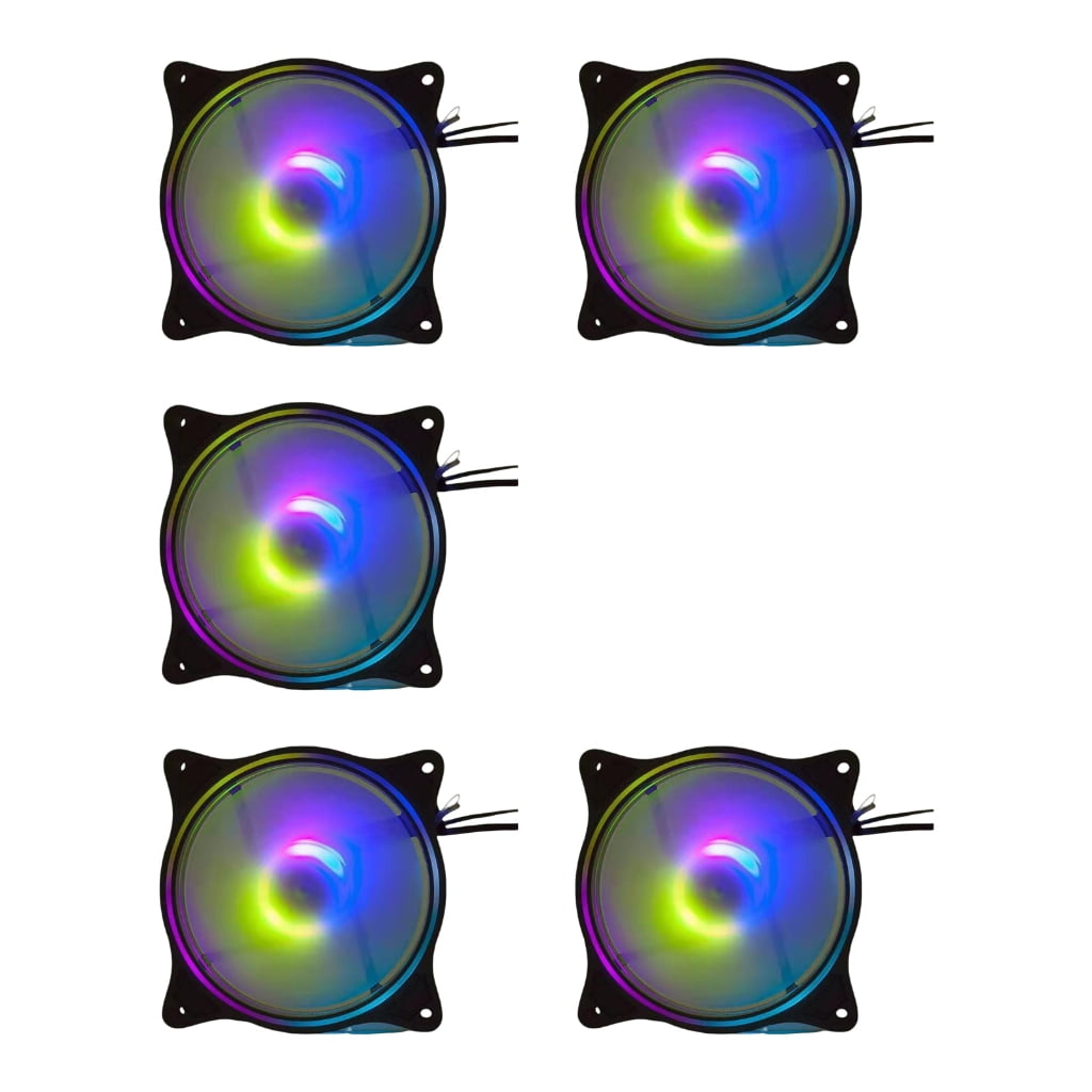 Intelligent RGBs Two Side LED PC Case Fan 20dB Quiet Operation Auto ...