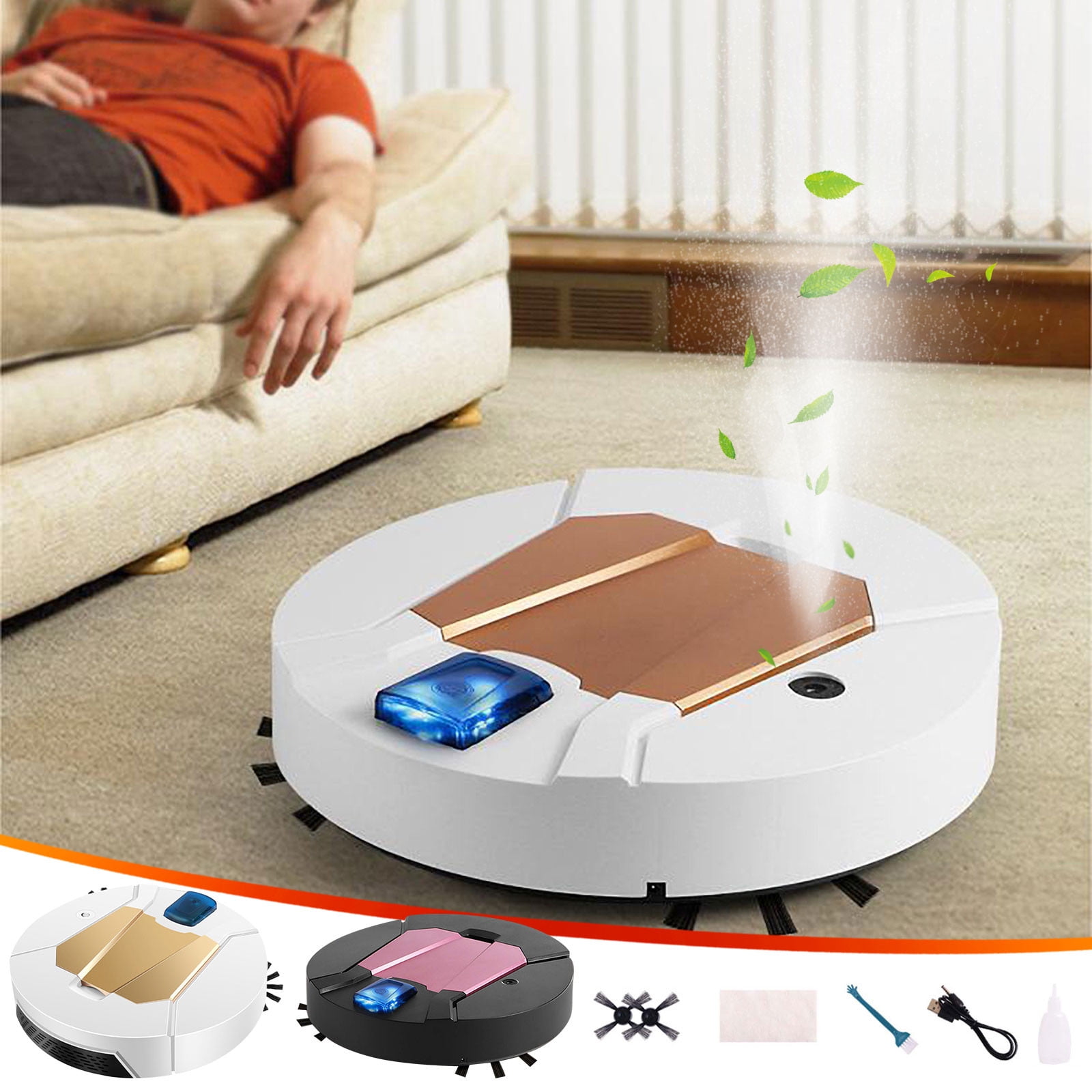 Intelligent Robot Vacuum, 4-in-1 Cleaning, Mopping Spraying, Modern ...