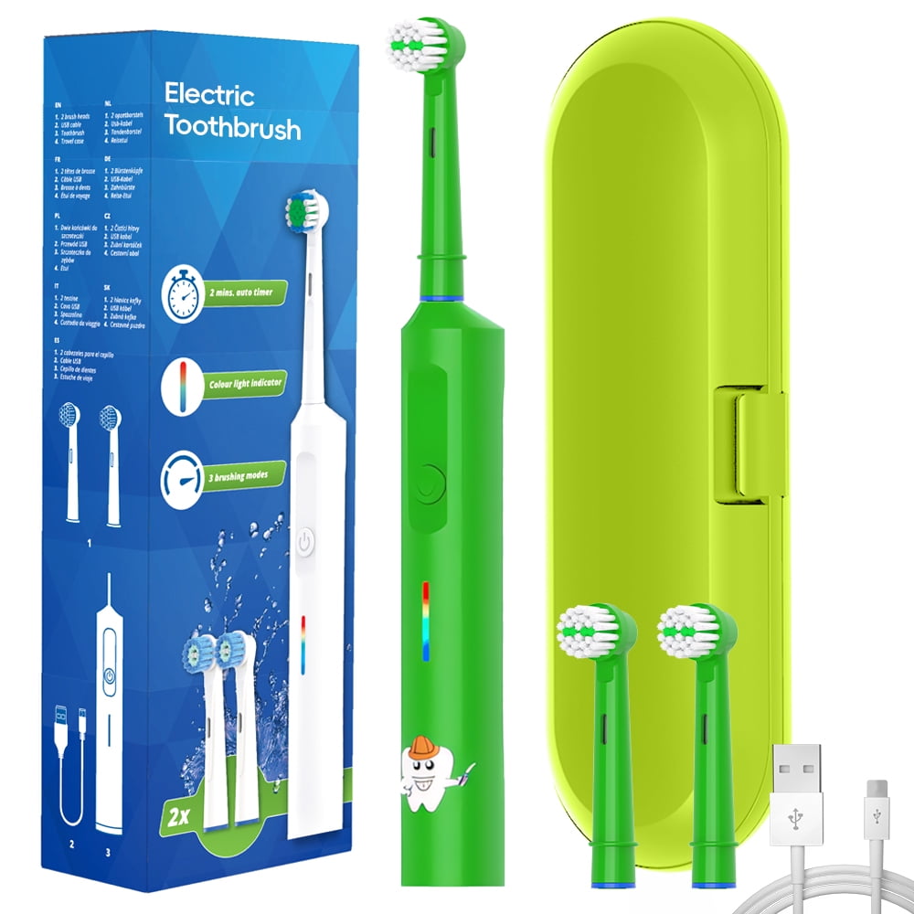 Intelligent Rotating Electric Toothbrush, 3 Modes USB Fast Charging ...