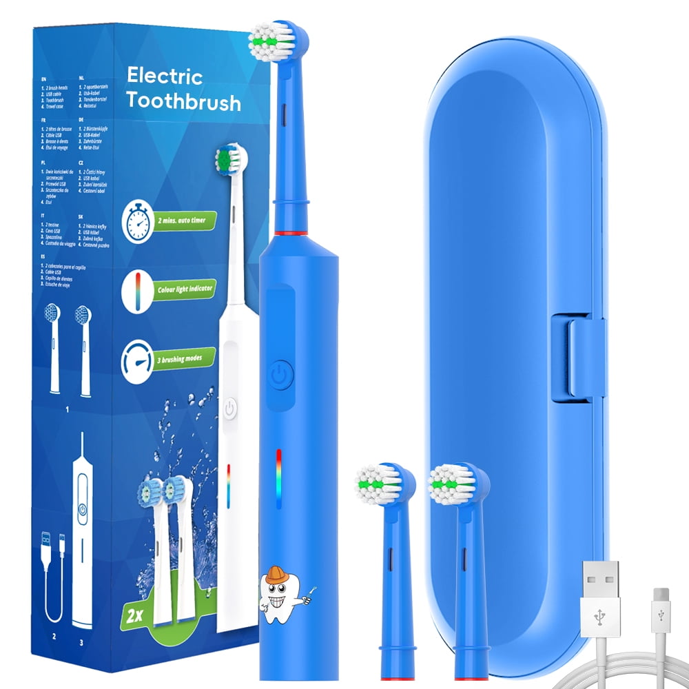 Intelligent Rotating Electric Toothbrush, 3 Modes USB Fast Charging ...