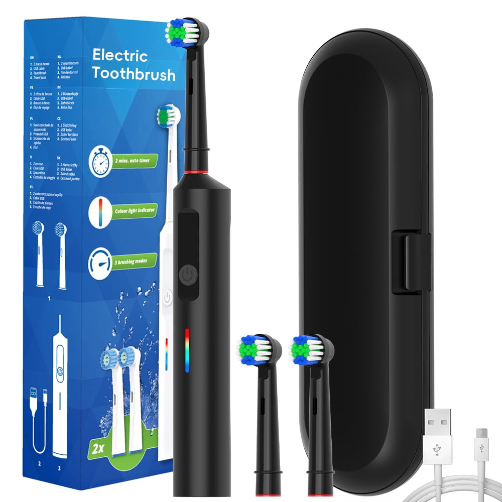 Intelligent Rotating Electric Toothbrush, 3 Modes USB Fast Charging ...