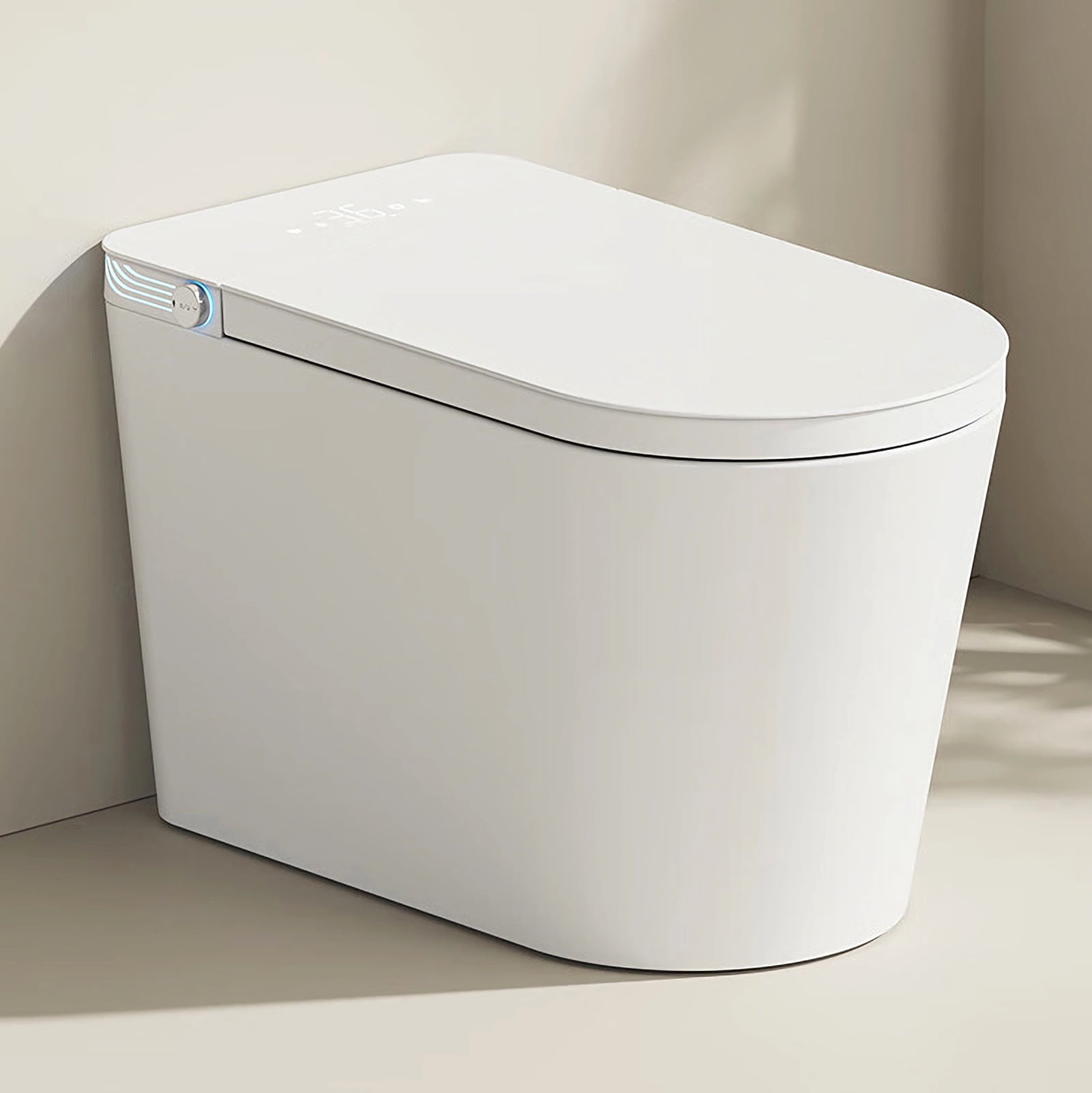 Intelligent Smart Toilet with Auto Open/Close Lid, Automatic Tankless ...
