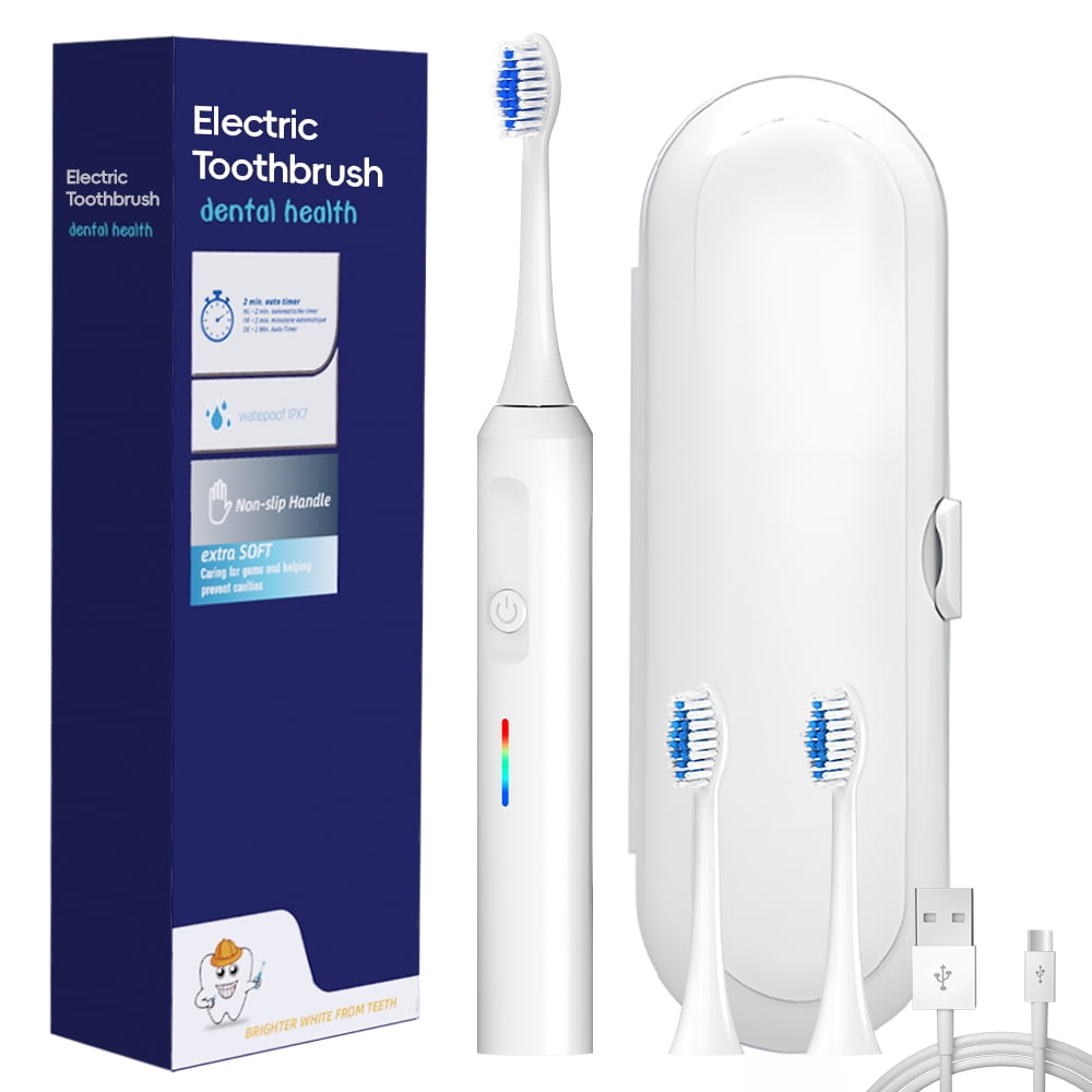 Intelligent Sonic Electric Toothbrush, 3 Modes USB Fast Charging ...