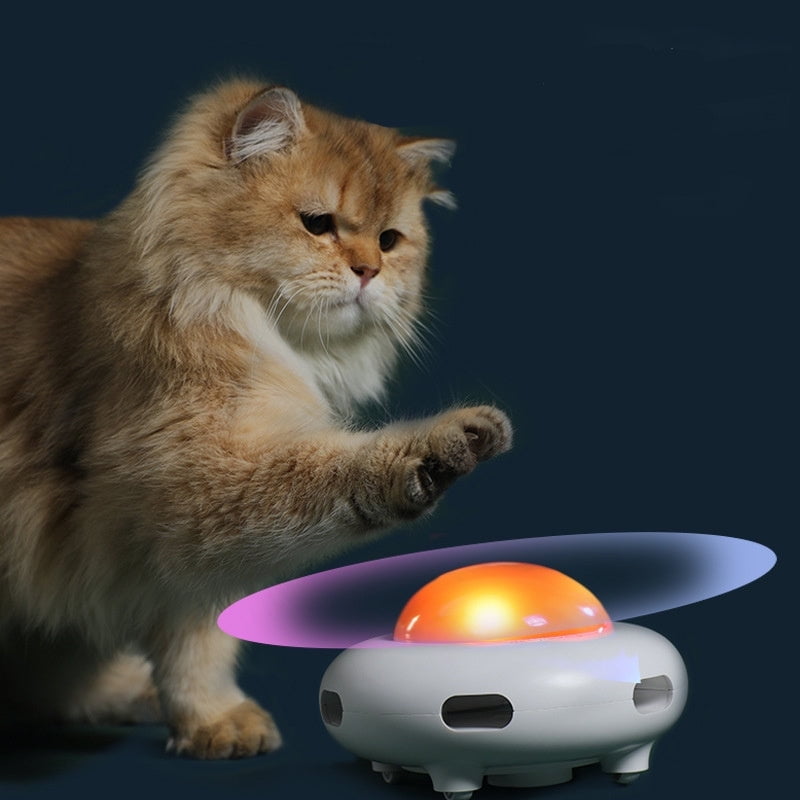 Intelligent Sports New Electronic Training Cat Toy UFO Pet Turntable ...