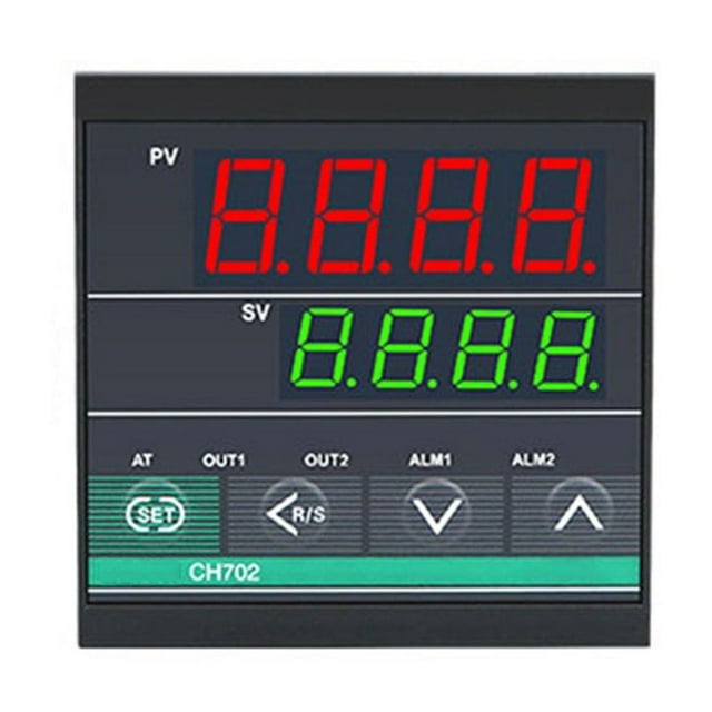 Intelligent Thermostat CH702 Relay/SSR 2 Output 2 Alarm PID Temperature Control - Walmart.com