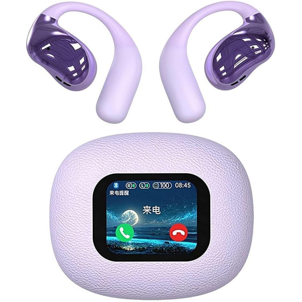 Intelligent Touch Screen Open Bluetooth Earphones, True Wireless Open ...