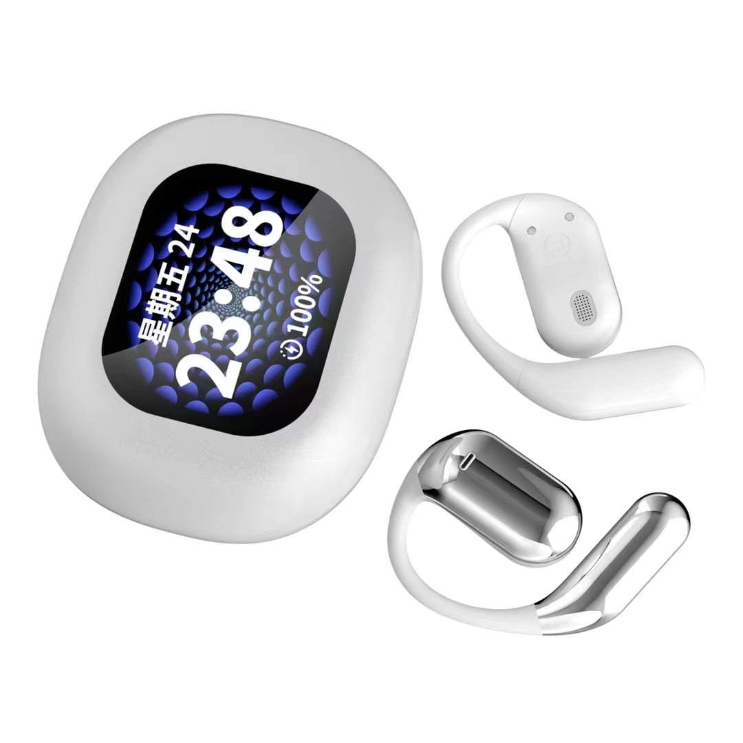 Intelligent Touch Screen Open Ear Bluetooth 5.4 Headphones Over The Ear ...