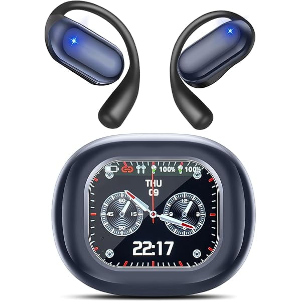 Intelligent Touch Screen Open Ear Bluetooth 5.4 Headphones,Wireless ...