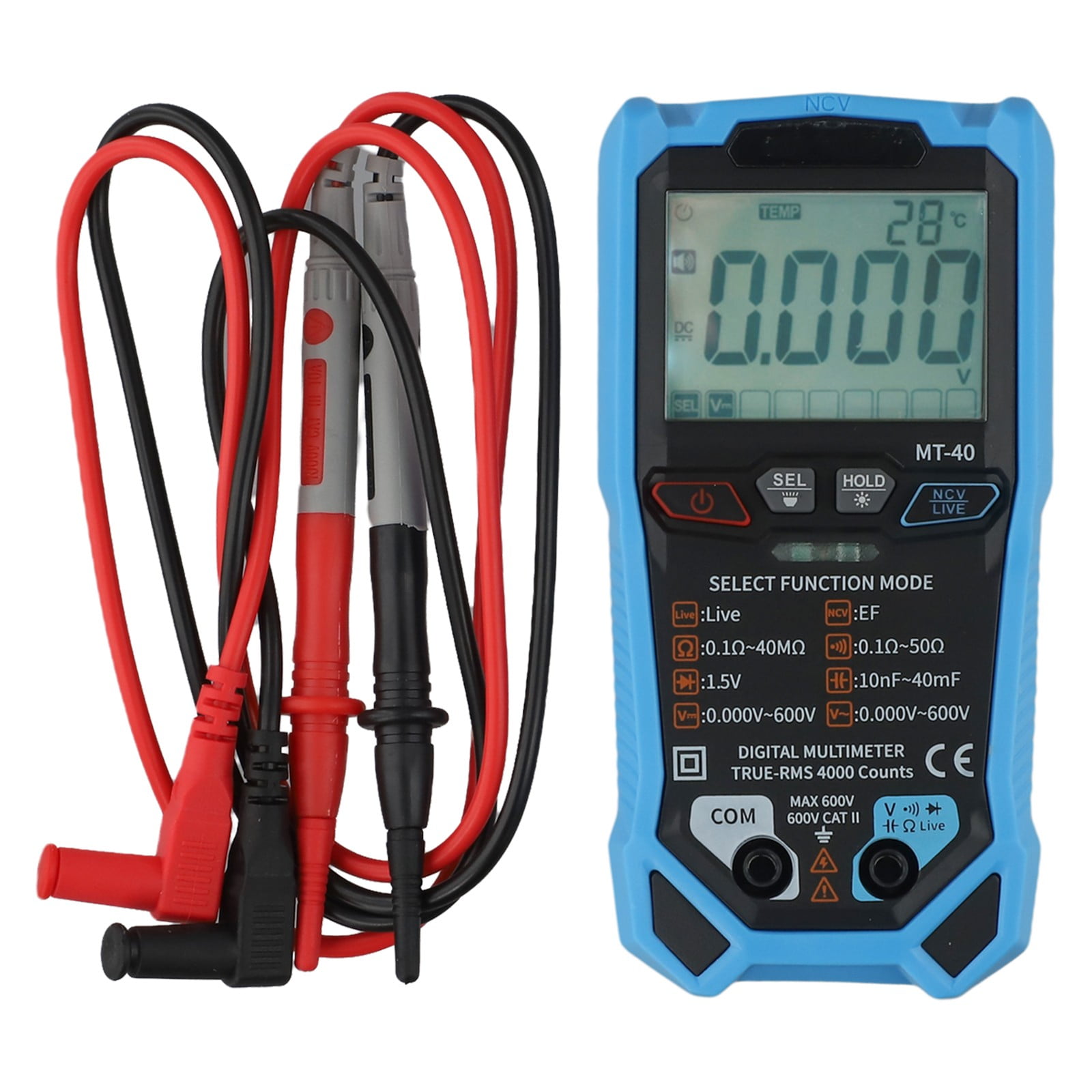 Intelligent Voice Reporting MT40 Smart Multimeter for Accurate ...
