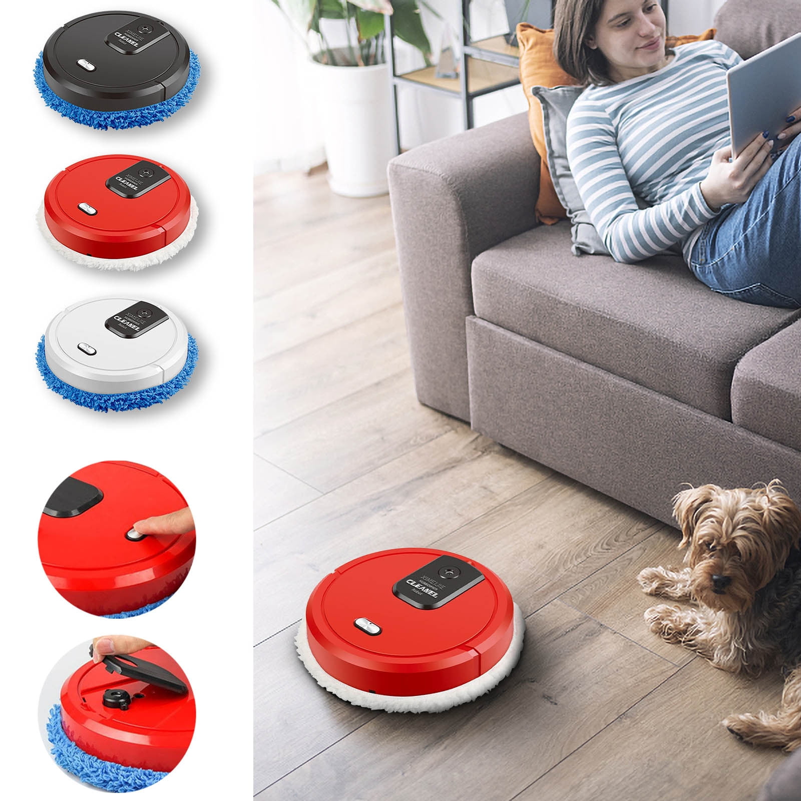 Intelligent Wet Dry Vacuum, Robotic Mopping, Stain-Free Cleaning ...
